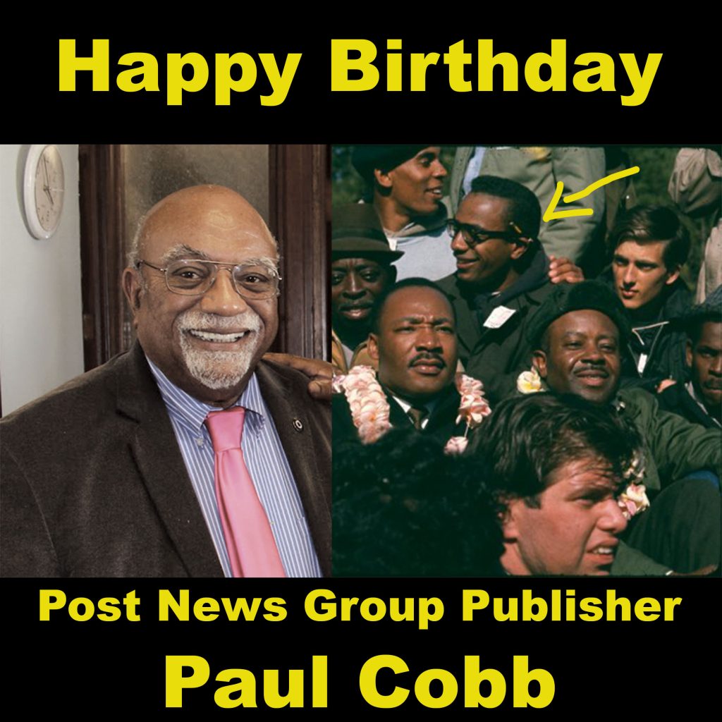 Civil Rights Activist and Publisher Paul Cobb Turns 77 | Post News Group