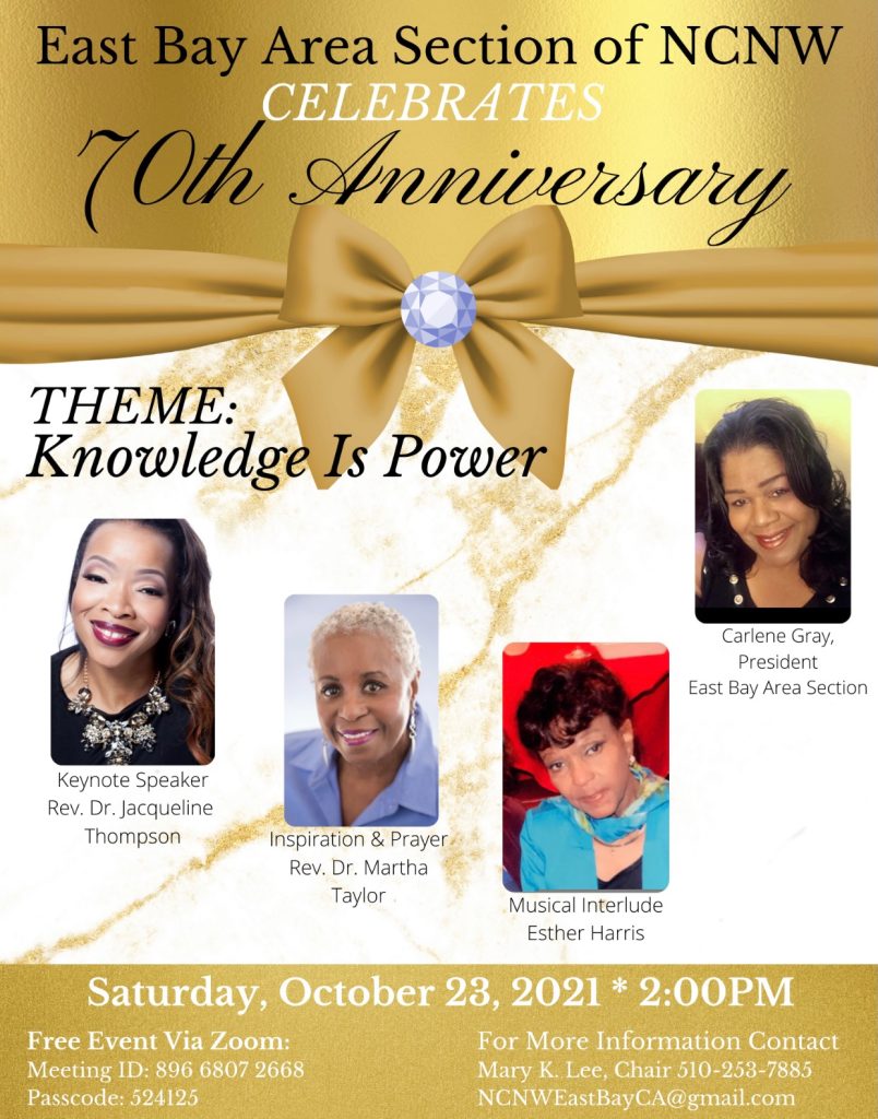 East Bay Area Section of NCNW: 70th Anniversary | Post News Group