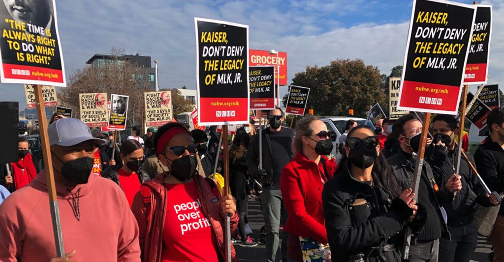 Kaiser Mental Health Therapists Strike for Racial Justice on MLK Day ...