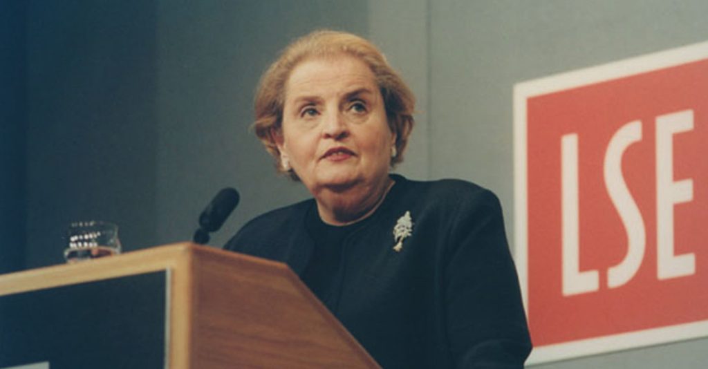 IN MEMORIAM: Madeleine Albright, First Female U.S. Secretary of State ...