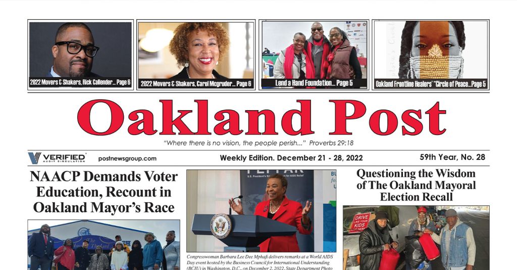 Oakland Post: Week of December 21 – 28, 2022 | | Post News Group