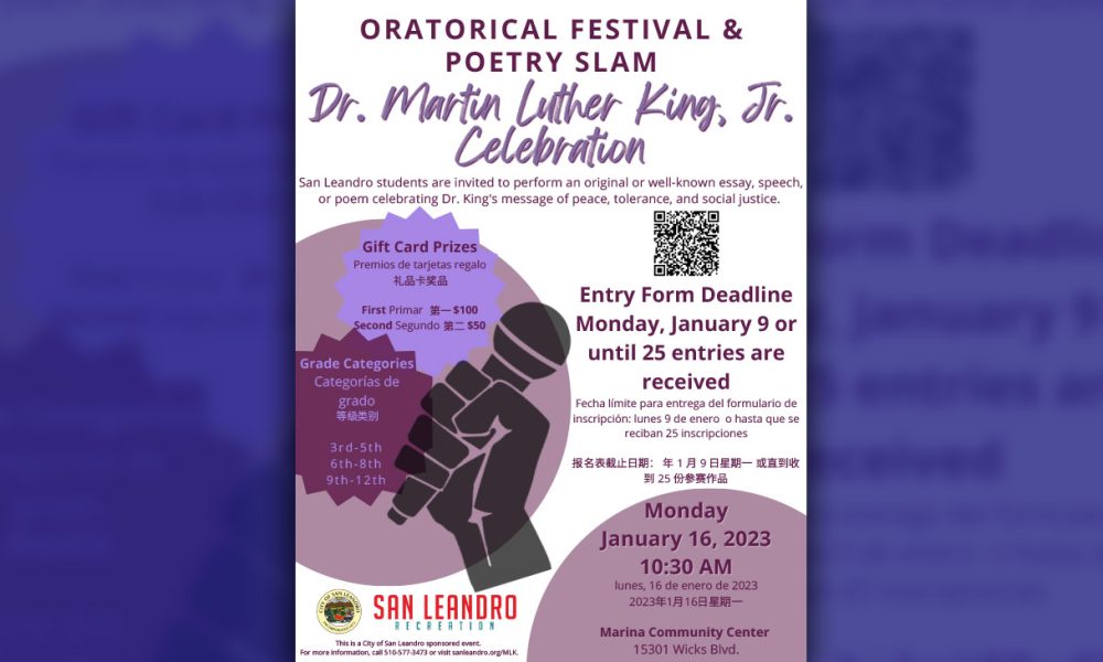 Now Accepting Entry Forms for the Dr. Martin Luther King Jr. Oratorical ...