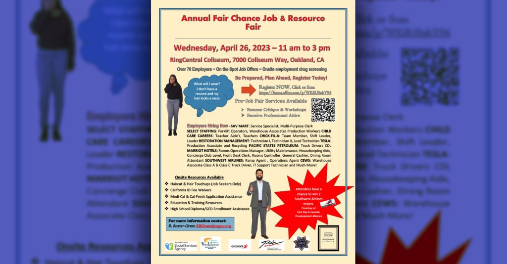 Alameda County Fair Chance Job and Resource Fair – Wednesday, April 26 ...
