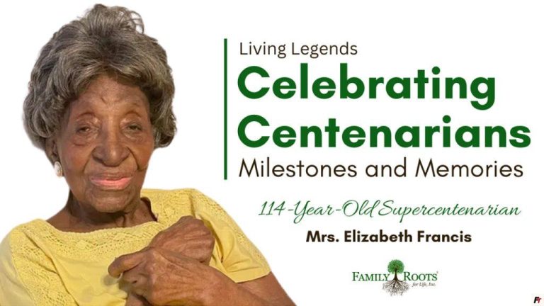 Family Roots for Life, Inc. Recognized Living Legend Elizabeth Francis ...